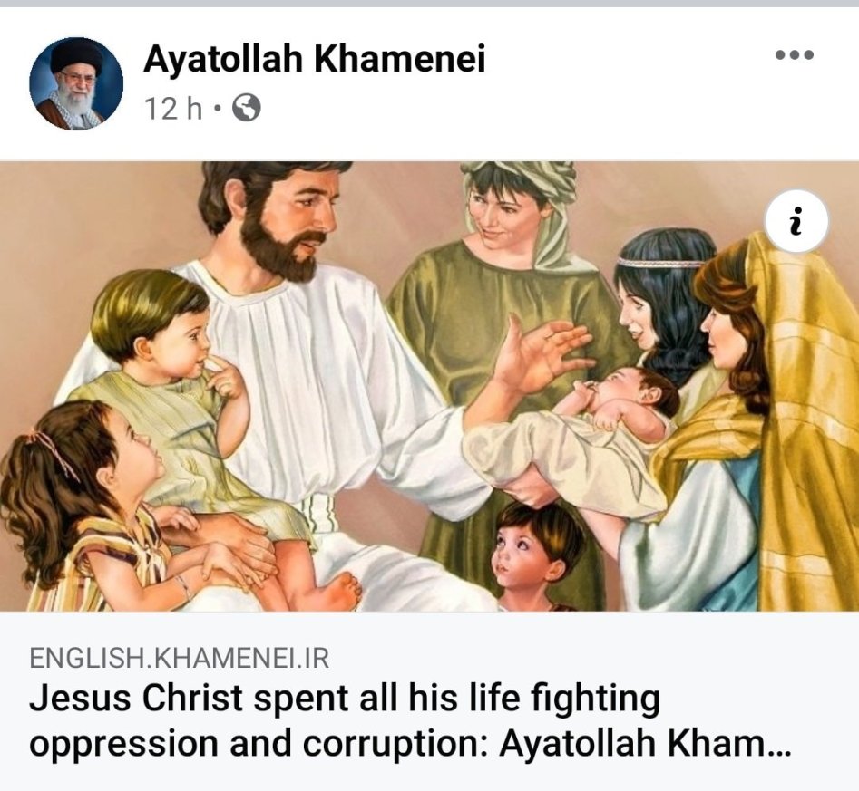 Shameless Khamenei claims Jesus (peace be upon him) is his role model ...